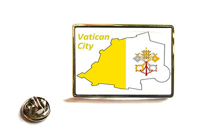 VATICAN CITY FLAG MAP POPE CATHOLIC RELIGION LAPEL PIN BADGE TIE PIN ...