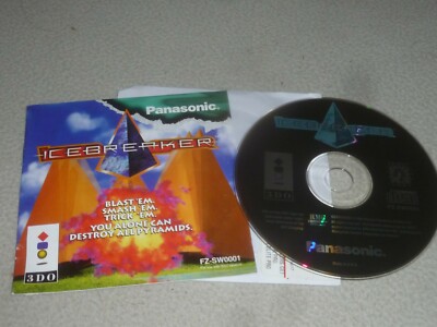PANASONIC 3DO VIDEO GAME ICEBREAKER DISC W MANUAL FZ1 FZ10 GOLDSTAR | eBay