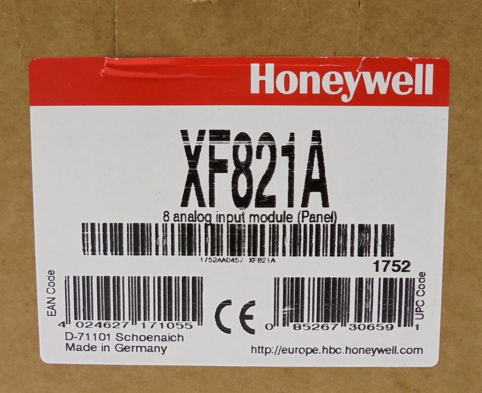 HONEYWELL XF821A ANALOG INPUT MODULE W/BOX | eBay