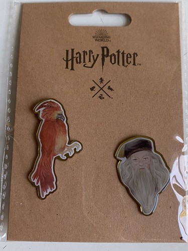 Albus Dumbledore And Fawkes Phoenix Harry Potter Pin Set Yume NEW | eBay