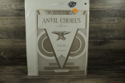 Anvil Chorus From Il Trovatore Verdi Classic Edition Vintage Sheet ...