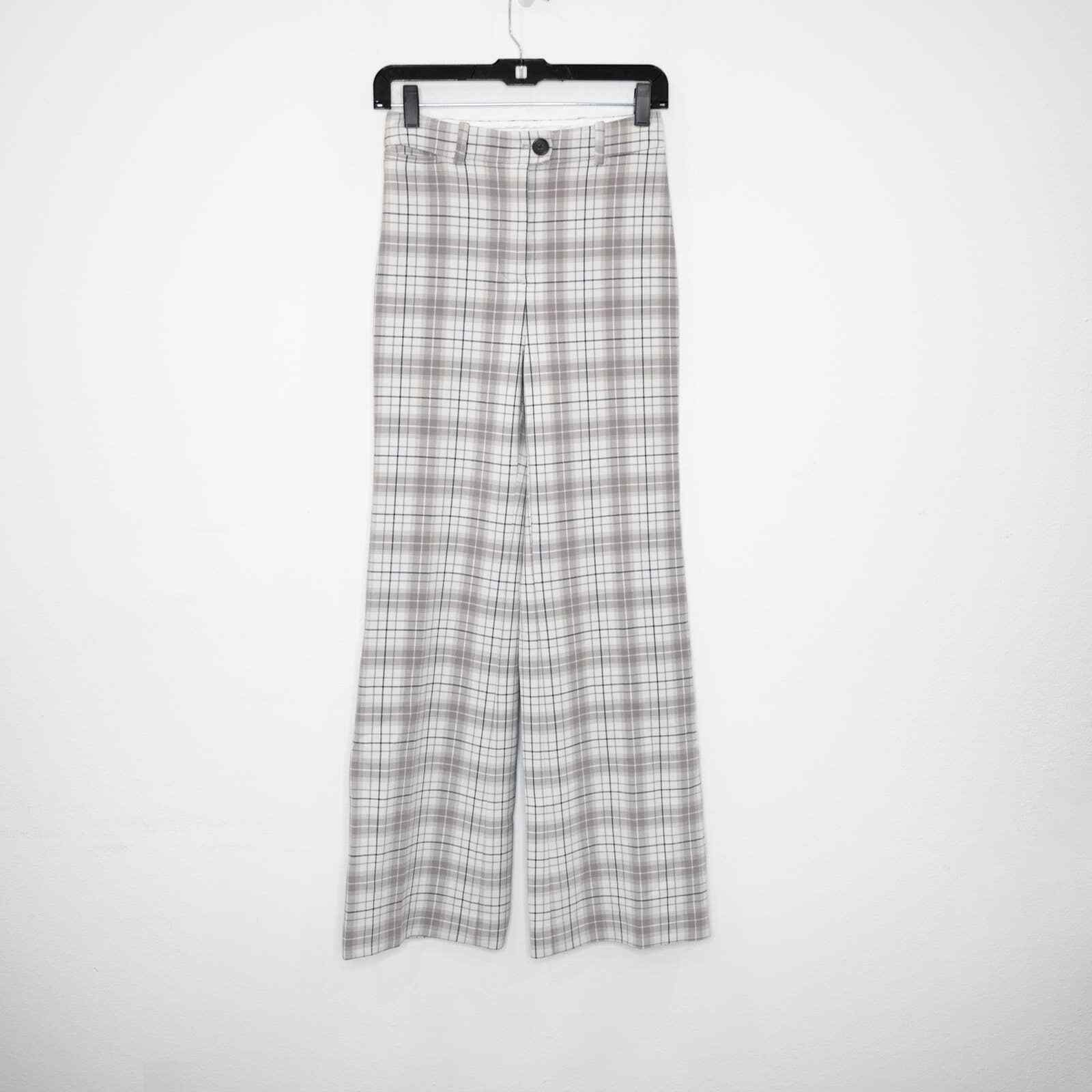 Wilfred Francesca Pants Greyscale Isla Tartan High Wa… - Gem
