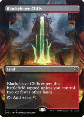 MTG Blackcleave Cliffs (370/530) Phyrexia All Will Be One LP | eBay