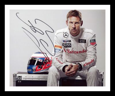 Jenson Button Autographed Signed & Framed Photo 1 | eBay UK