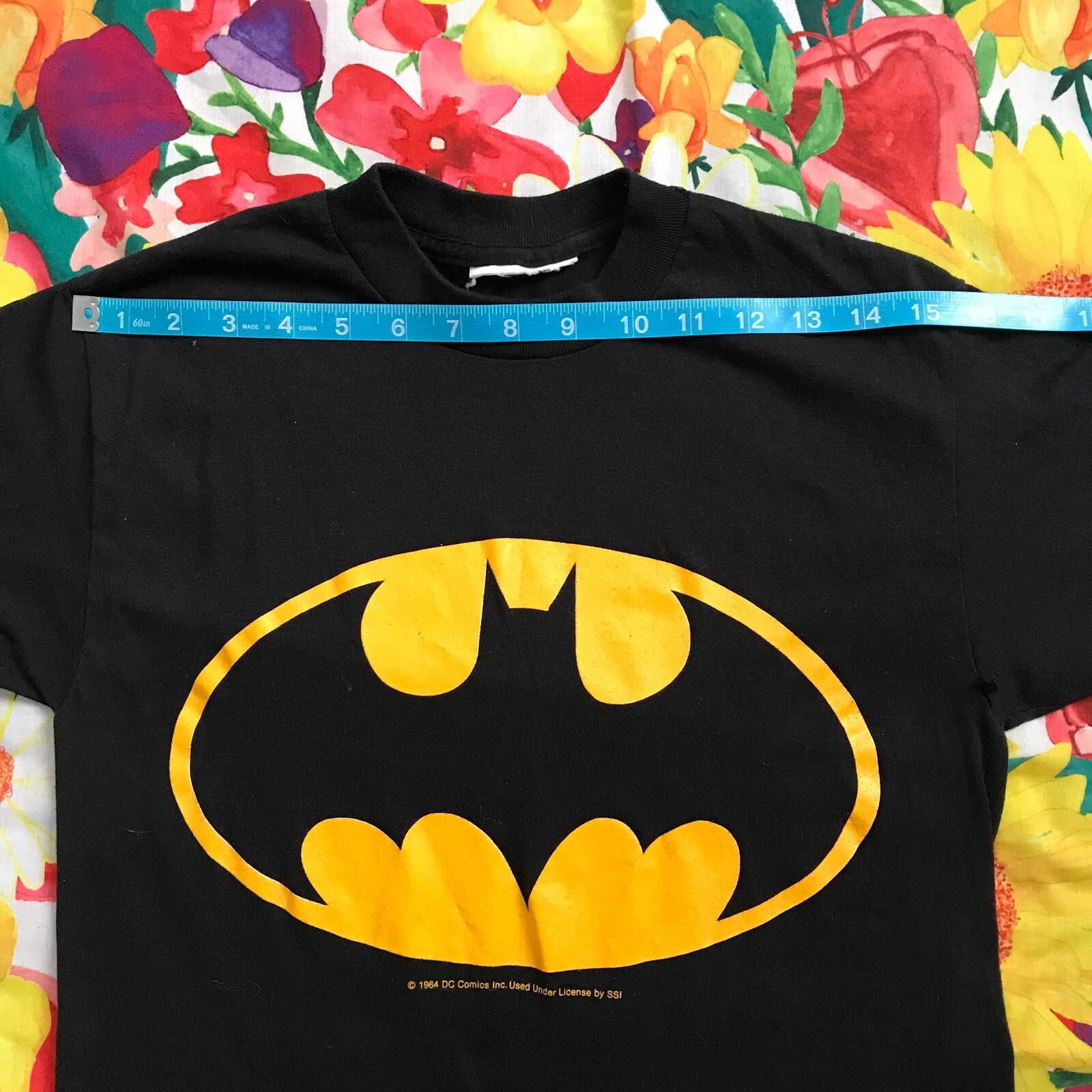 Vintage 1964 Batman Logo Graphic T-Shirt - Gem