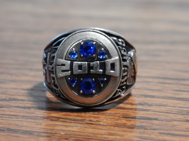 Keystone 2010 Blue Stone Class Ring Sz 12 | eBay