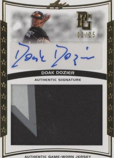 2014 Leaf Perfect Game Showcase - Jersey Autographs Doak Dozier #JA-DD2 ...