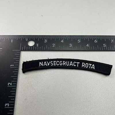 US Navy Tab NAVAL SECURITY GROUP ACTIVITIES NAVSECGRUACT ROTA Patch ...