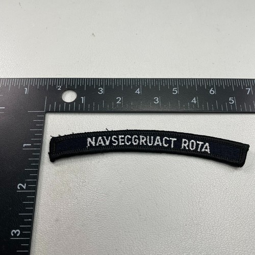 US Navy Tab NAVAL SECURITY GROUP ACTIVITIES NAVSECGRUACT ROTA Patch ...