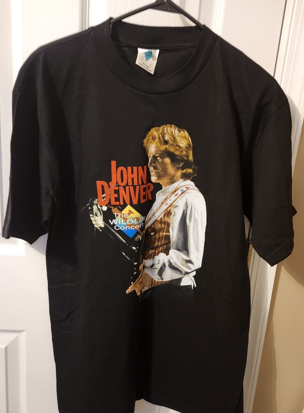 Vintage 1995 John Denver Wildlife Concert T-Shirt Bl… - Gem