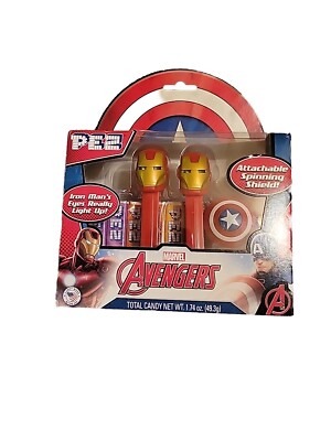 PEZ FACTORY ERROR! Rare Marvel Avengers Two Iron Men In Package.Never ...