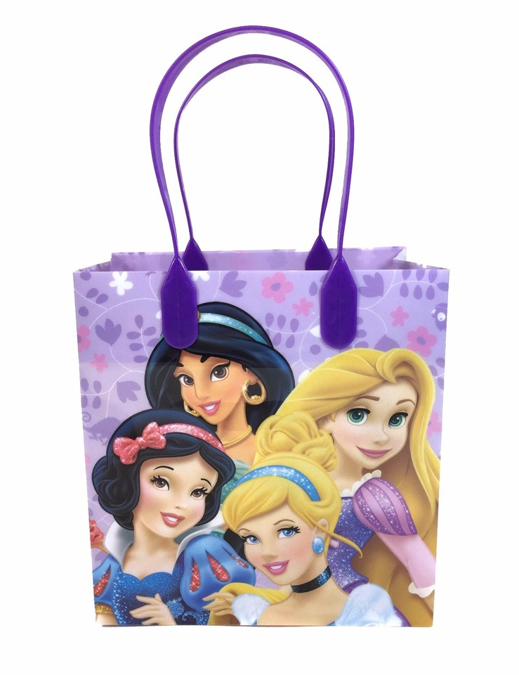 12pc Disney Princess Goodies bag Favor Birthday Party Loot Gift Bags | eBay