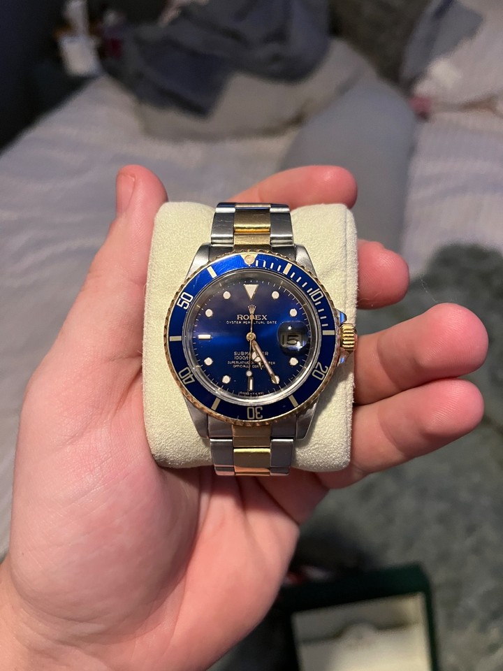 Rolex Submariner Date - 16803 ‘Bluesy’ - Year 1990+ | eBay UK