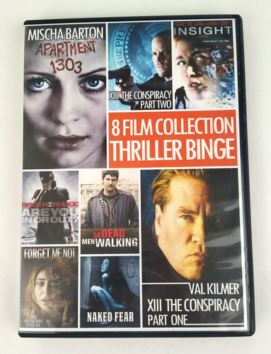 8 FILM COLLECTION THRILLER BINGE DVD Val Kilmer Mischa Barton Free Ship ...