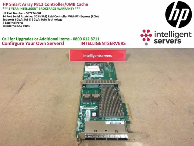 HP 587224-001 Smart Array P812 1gb SAS Controller for sale online | eBay