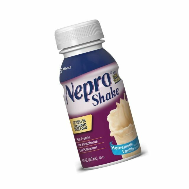 Nepro Nutrition Shake for People on Dialysis - Vanilla, 8oz (Pack of 16 ...