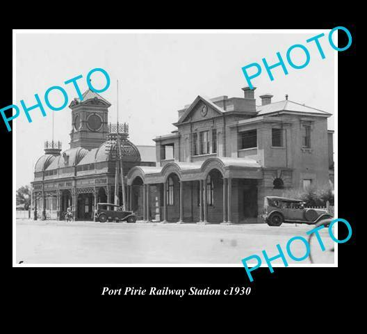 OLD 8x6 HISTORIC SA PHOTO OF SAR RAILWAYS PORT PIRIE RAILWAY STATION ...