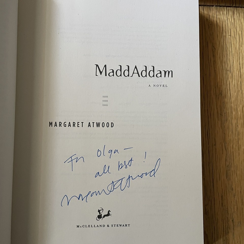 Margaret Atwood MADDADDAM TRILOGY ORYX AND CRAKE THE YEAR Signed 1st ed ...