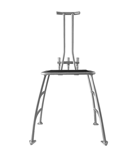 Dolphin Pro+ 42in H Boat Poling Platform W Handle And 3 Rod Holders ...