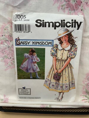 Simplicity Girls Pattern 7005 - Daisy Kingdom DRESS and DOLL’S DRESS SZ ...