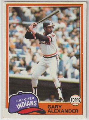 1981 Topps - GARY ALEXANDER - #416 - Cleveland Indians | eBay