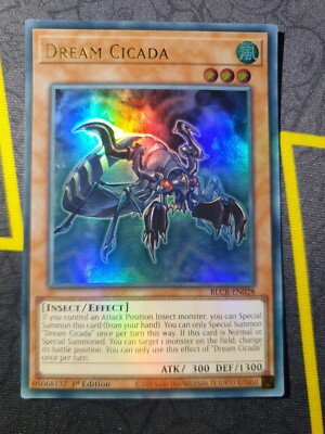 Dream Cicada - BLCR-EN028 - Ultra Rare - 1st Edition - YuGiOh | eBay UK
