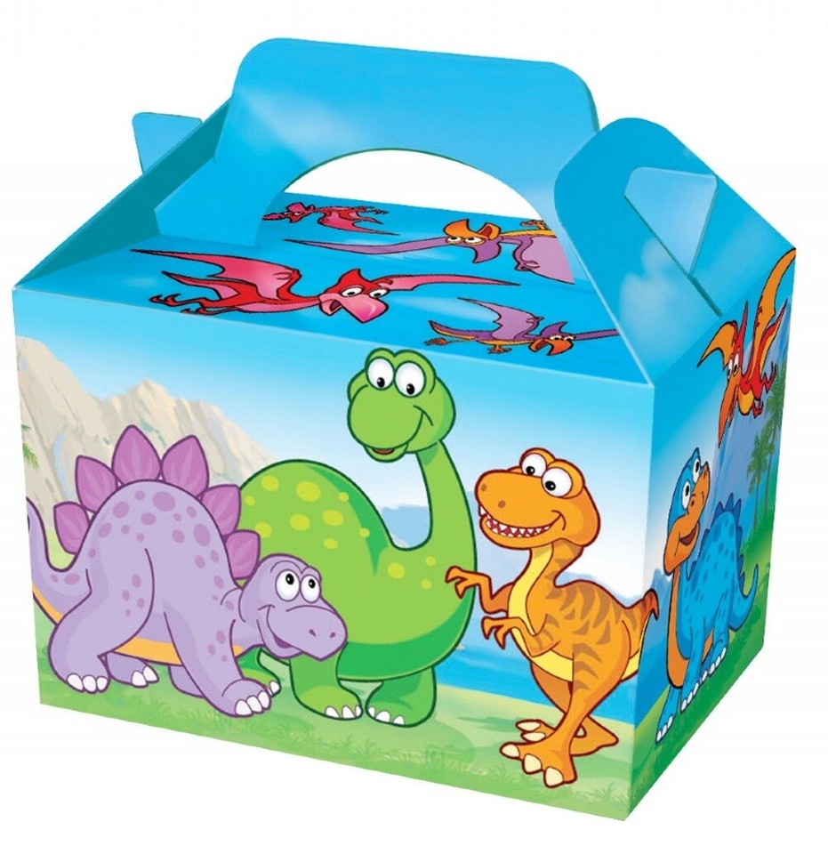 40 Childrens Kids Themed Carry Food Meal Box Birthday Party Loot Bag ...