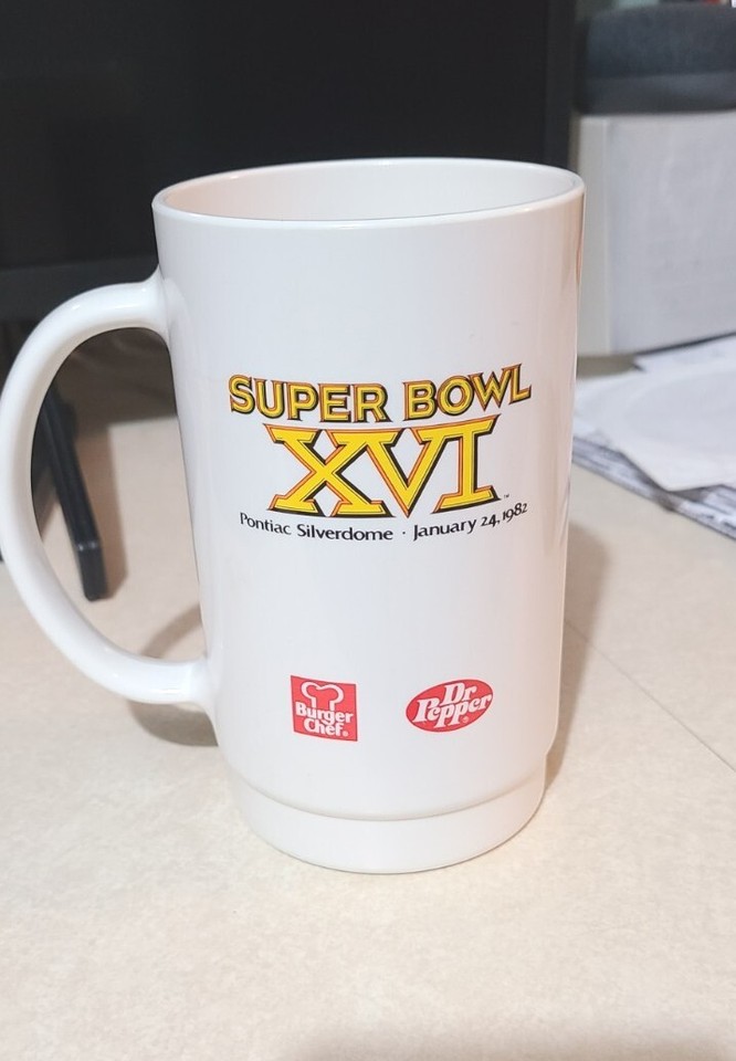 Vtg 1982 Superbowl XVI Silverdome 49ers Burger Chef Dr. Pepper Promo ...