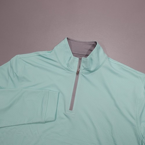 Kenneth Cole Golf 1/4 Zip Pullover Stretch Wicking Beach Glass Green ...