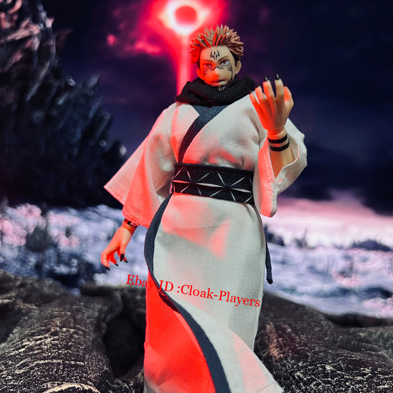 1 / 12 Custom Clothing Set For 6" Tamashi Nations Jujutsu Kaisen Sukuna ...