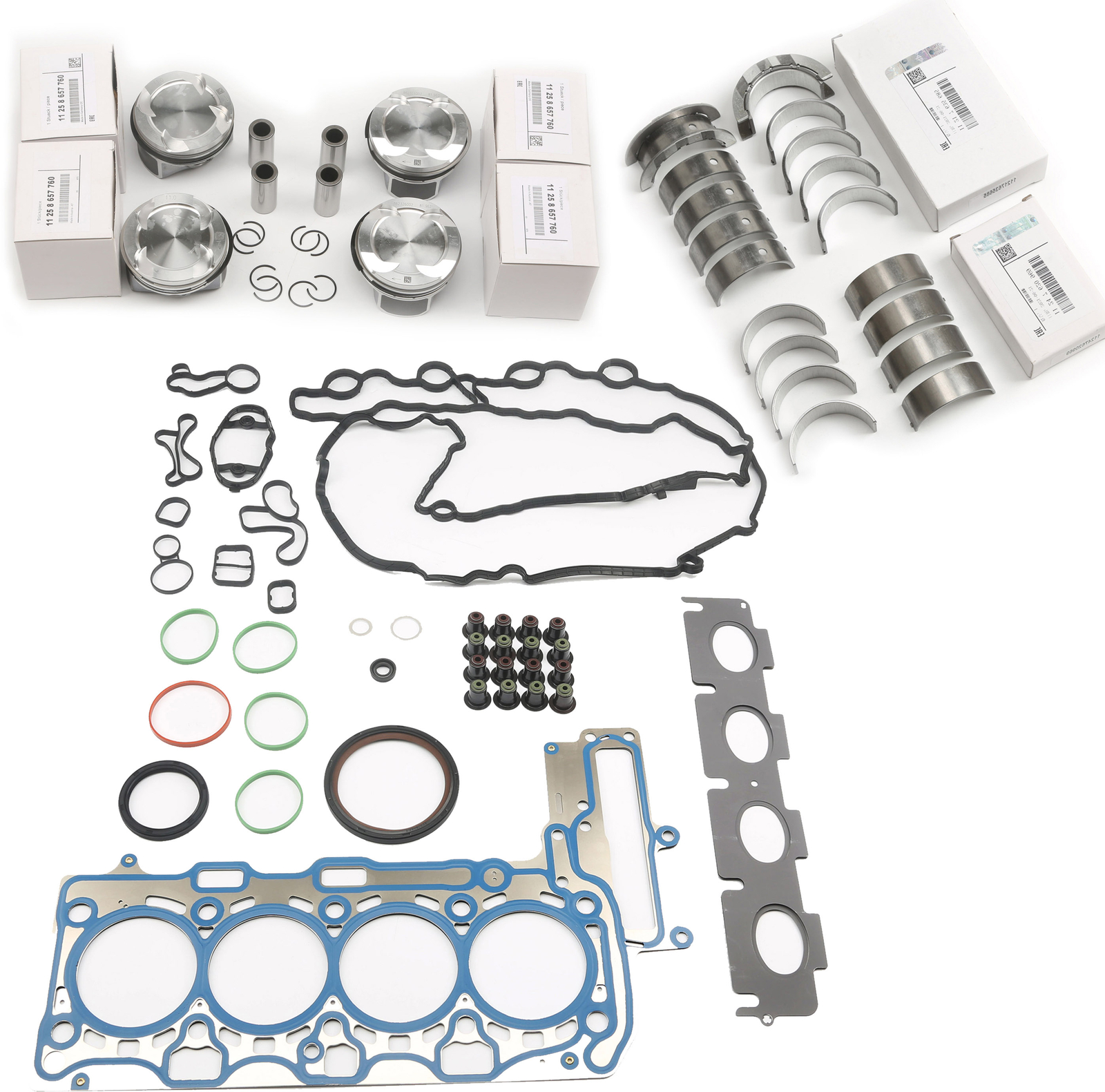 2.0L Engine Overhaul Rebuild Kit Fit For BMW MINI F54 F55 F56 F60 ...