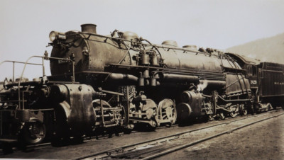 Vtg Train Photo 1829 Steam Engine Reading RR 2-8-8-2 Gordon PA P00166 ...