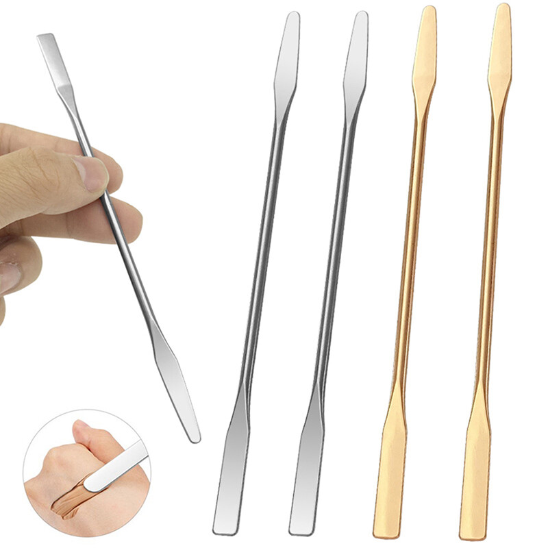 1Pc Stainless Steel Makeup Toner Spatula Mixing Stick Foundation Cream ...