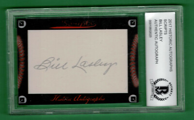BILL LASLEY 2017 HISTORIC AUTOGRAPHS SCRIPTS CUT AUTO BECKETT AUTH ...