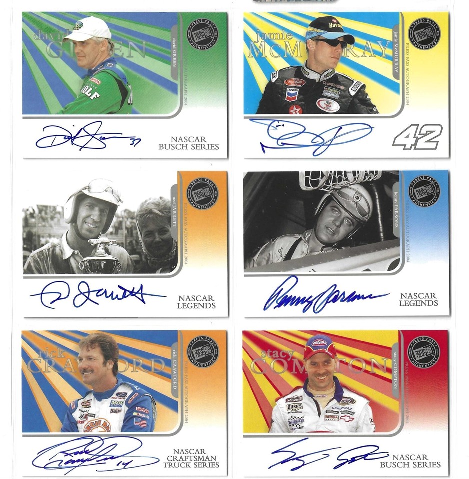 2004 Press Pass AUTOGRAPH Mike McLaughlin SWEET & SCARCE!--ONE CARD ...