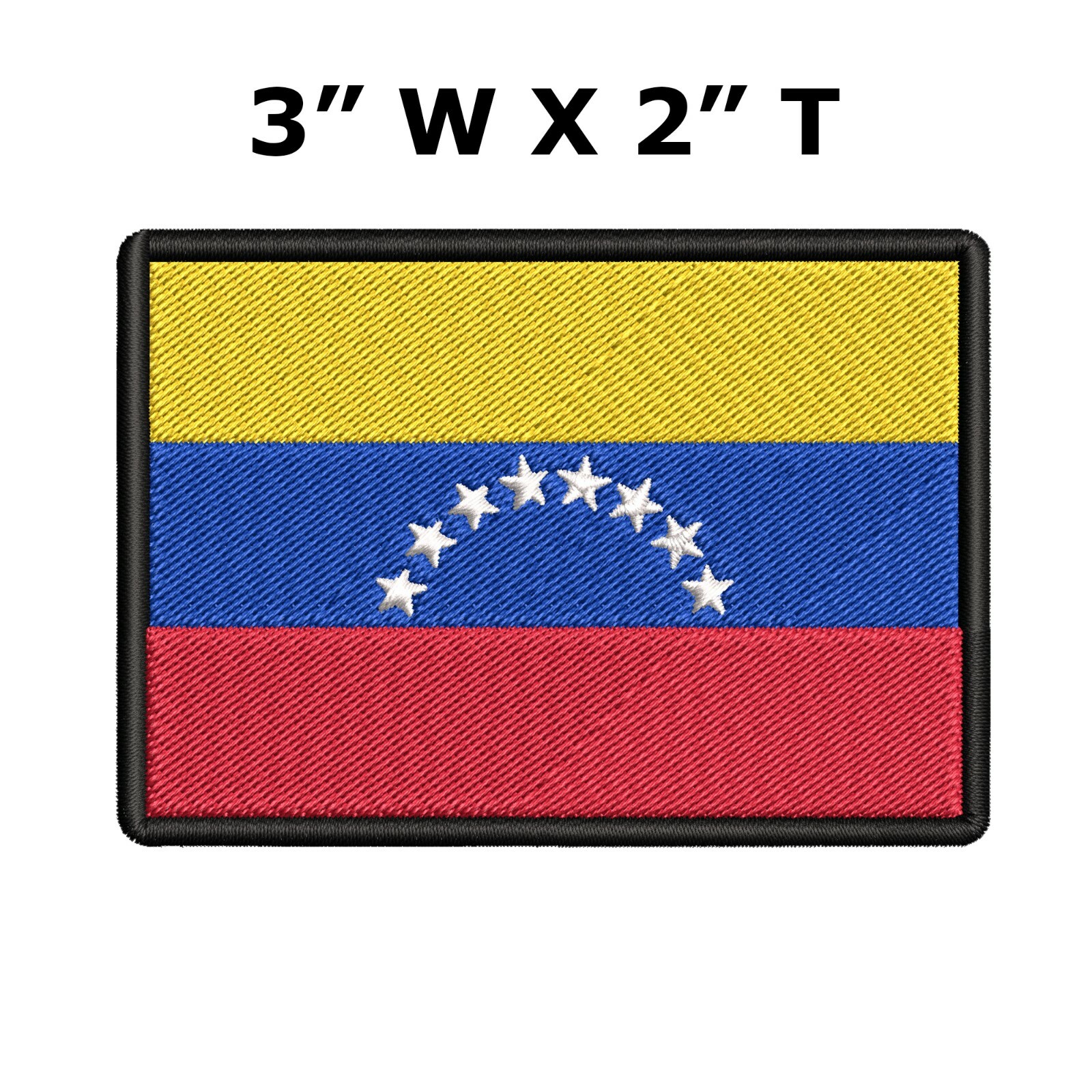 VENEZUELA FLAG embroidered iron-on PATCH VENEZUELAN SOUTH AMERICAN ...