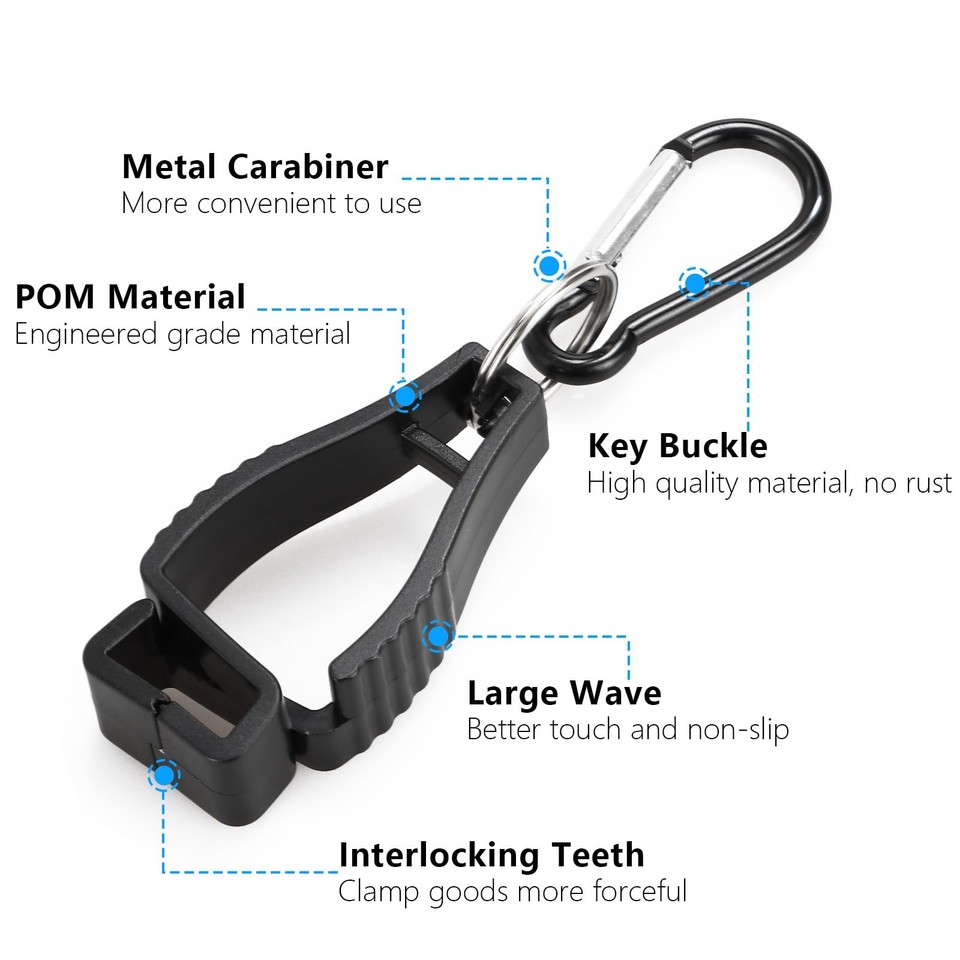 FVIEXE 18PCS Glove Clips for Work Glove Holders Work Safety Clip Glove ...