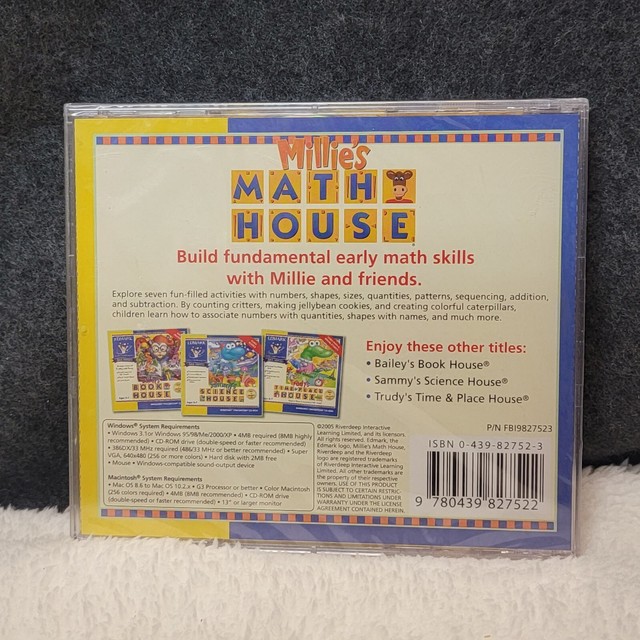 Millie's Math House Scholastic 2005 PC Cd-rom - A345 for sale online | eBay