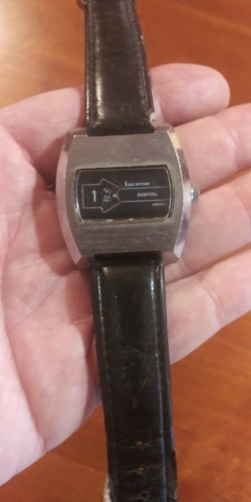 Vtg Lucerne Digital Mens Wristwatch | eBay