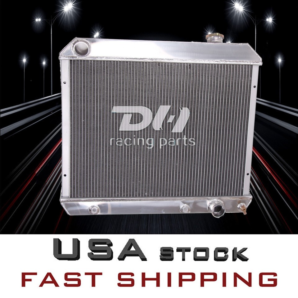 4 Row Alu Radiator Fit 63-66 Chevy C/K Pickup Truck C10 20 30/Pontiac ...