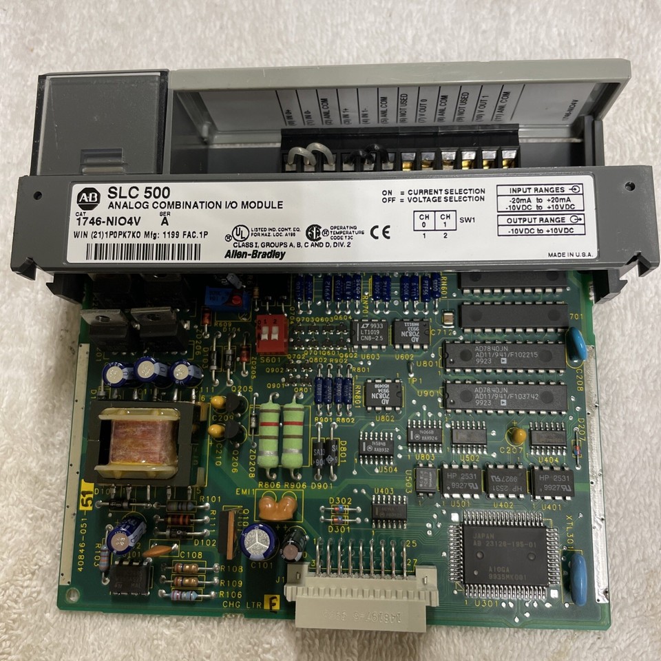 Allen-Bradley 7-slot rack 1746-A7 w/ Power supply SLC500 w/ input ...