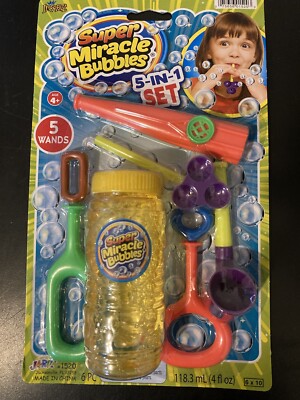 Ja-Ru Super Miracle Bubbles 5 In 1 Set | eBay