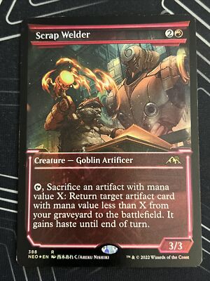 1x Foil Scrap Welder (388) Showcase Kamigawa: Neon Dynasty LP MTG Magic ...