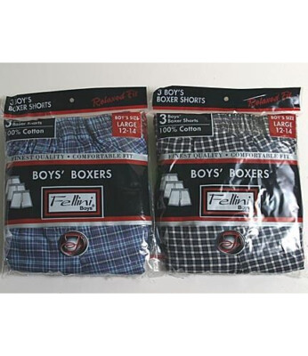 6 Boys 100% Cotton Assorted Boxers Underwear Shorts Size Small NEW | eBay