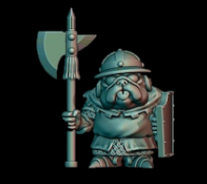 Pug Town Guard | Trench Coat Miniatures | Tabletop RPG | 28-32mm ...