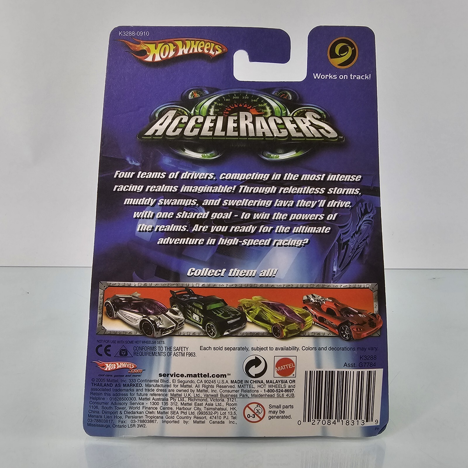 Hot Wheels AcceleRacers COVELIGHT Purple Silencers Acceleron Series ...