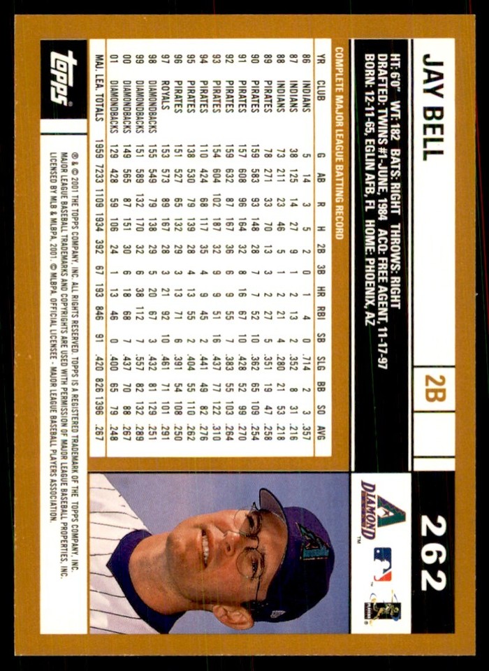 2002 Topps Jay Bell Baseball Cards #262 | eBay
