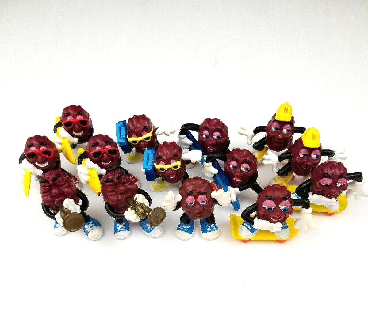 Vtg 80s Lot of 14 California RAISINS Figures Musical Band Collectables ...