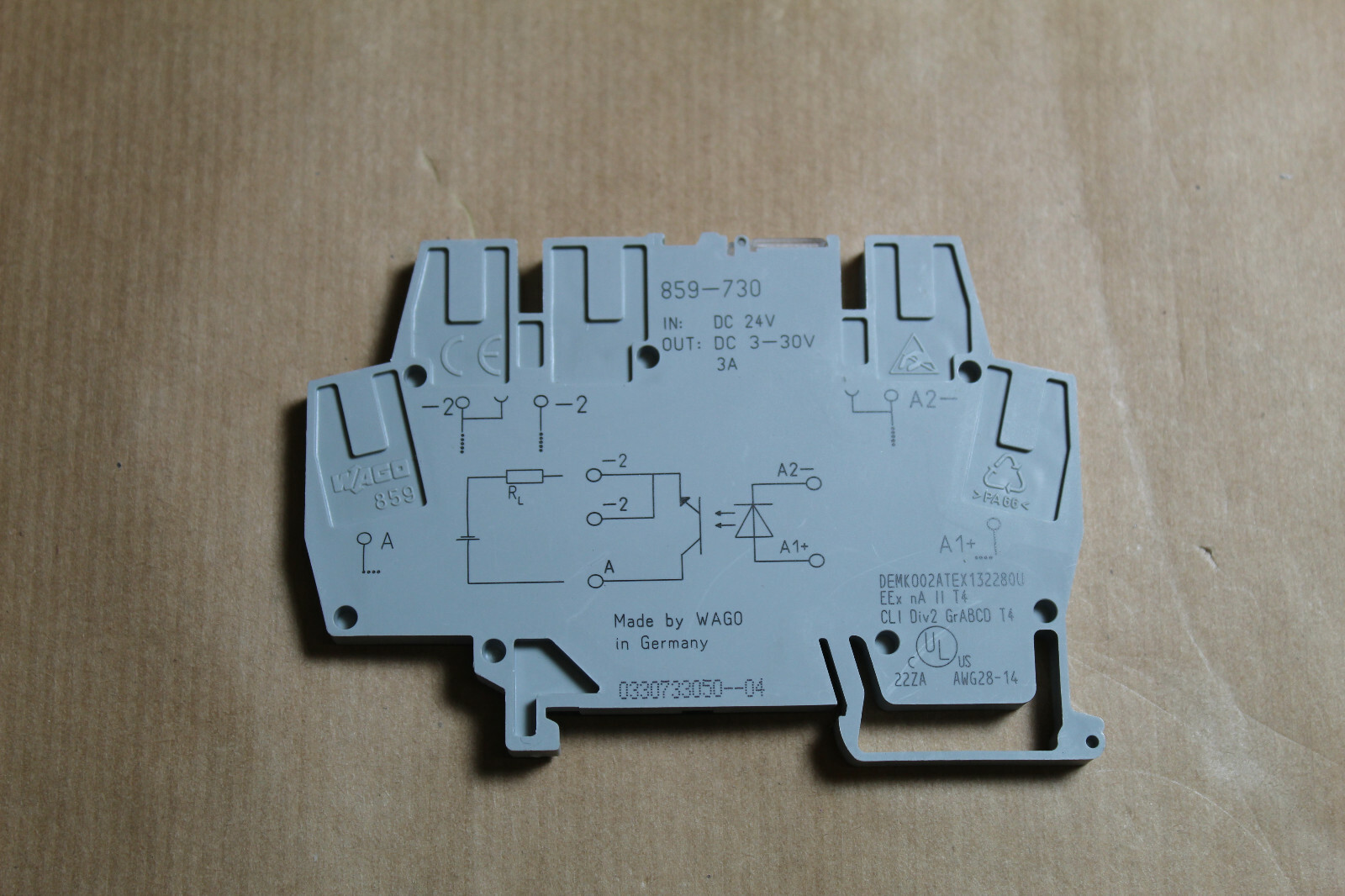 859-730 Optokopplerklemme DC 24V 3-30V 3A out WAGO (Lager F075) online ...