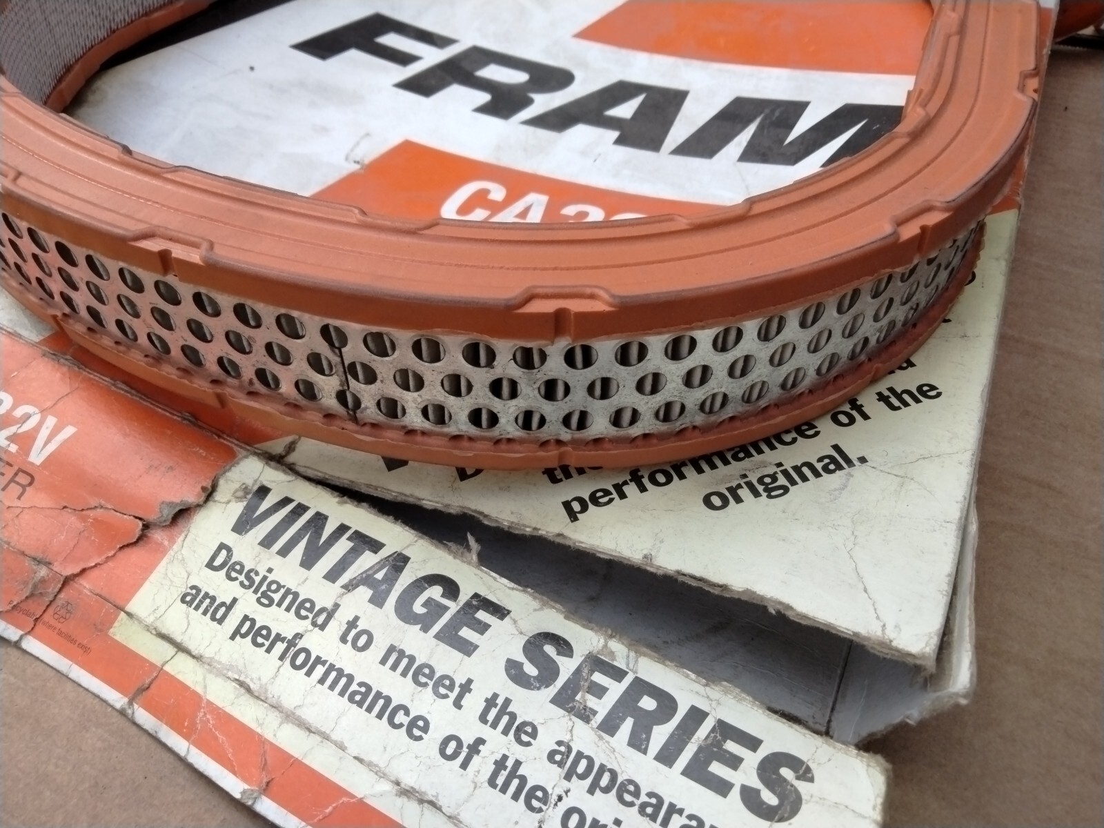 Mopar NOS 426 Hemi 340-440 Six Pack Fram Air Filter | CA332V | Cuda ...